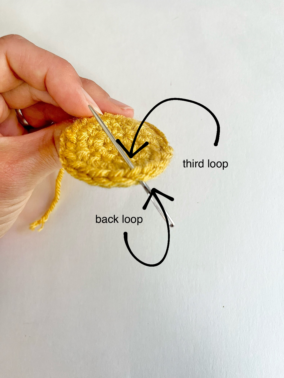 How to Crochet in the 'Third Loop' - Stuck on You Crochet