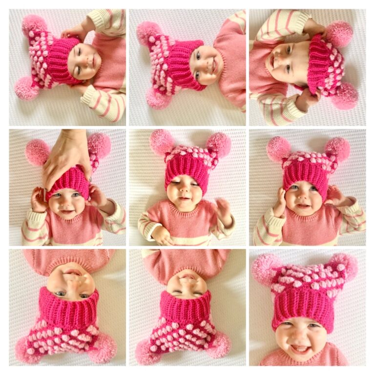 The Bitsy Bobbled Toboggan: A Free Winter Hat Crochet Pattern - Stuck ...
