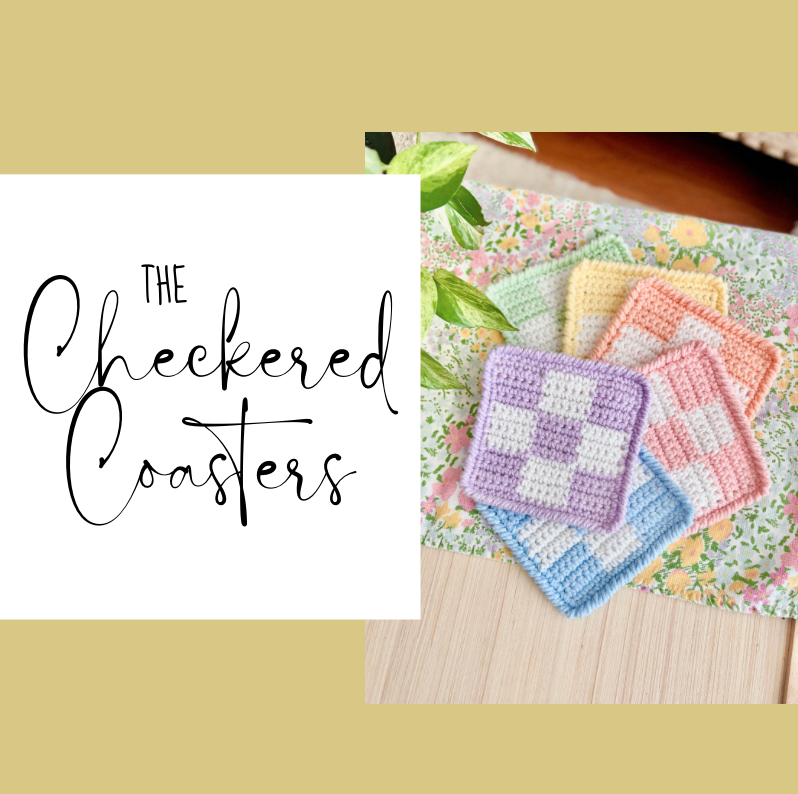 The Checkered Coasters: A FREE Checkered Crochet Pattern - Stuck on You ...