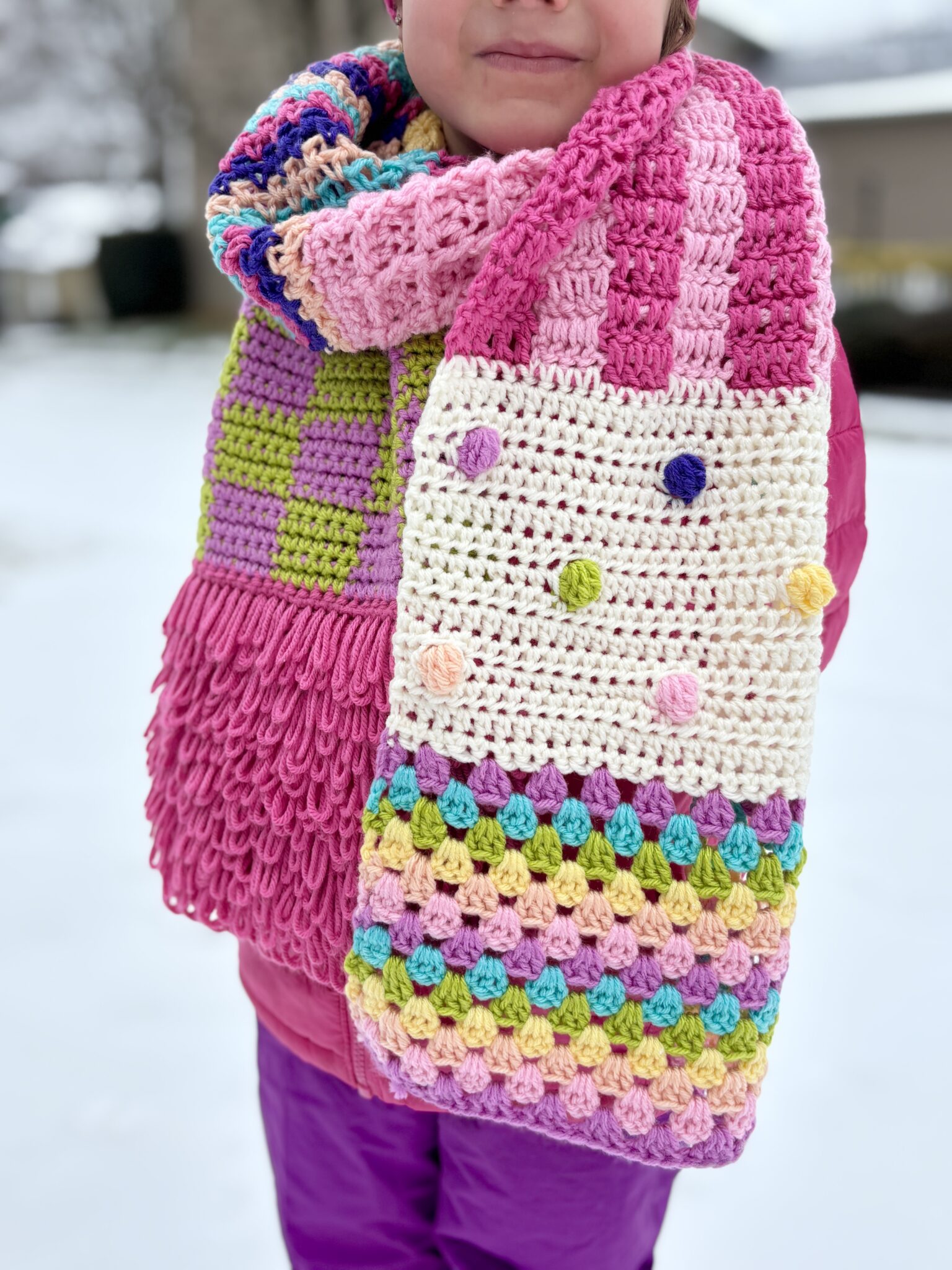 Block Nine: Bobble Stitch - Stuck on You Crochet